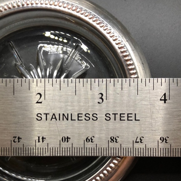 Leonard | Accents | Vtg Leonard Silver Plated Elegant Glass Coasters ...